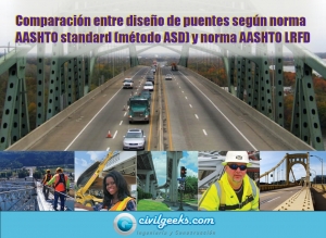 Comparación entre diseño de puentes según norma AASHTO standard (método ...