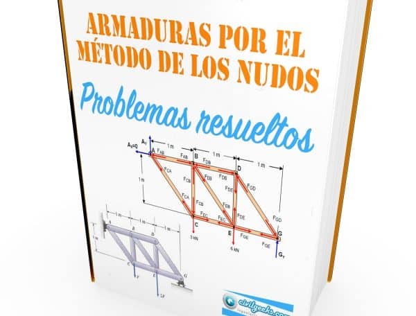Problemas resueltos de armaduras por el método de los nudos | CivilGeeks.com