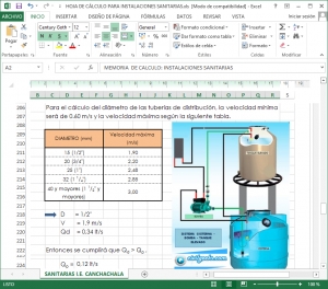 plantilla excel para Instalaciones Sanitarias Archives | CivilGeeks.com