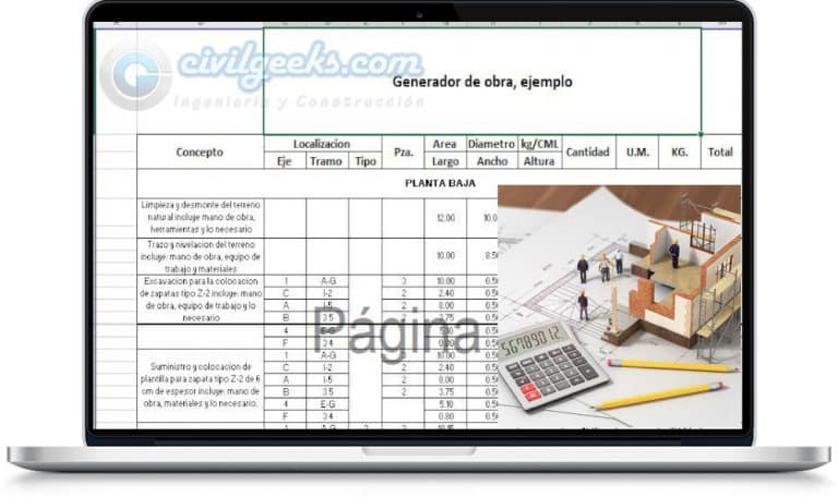 Los números generadores de obra | CivilGeeks.com